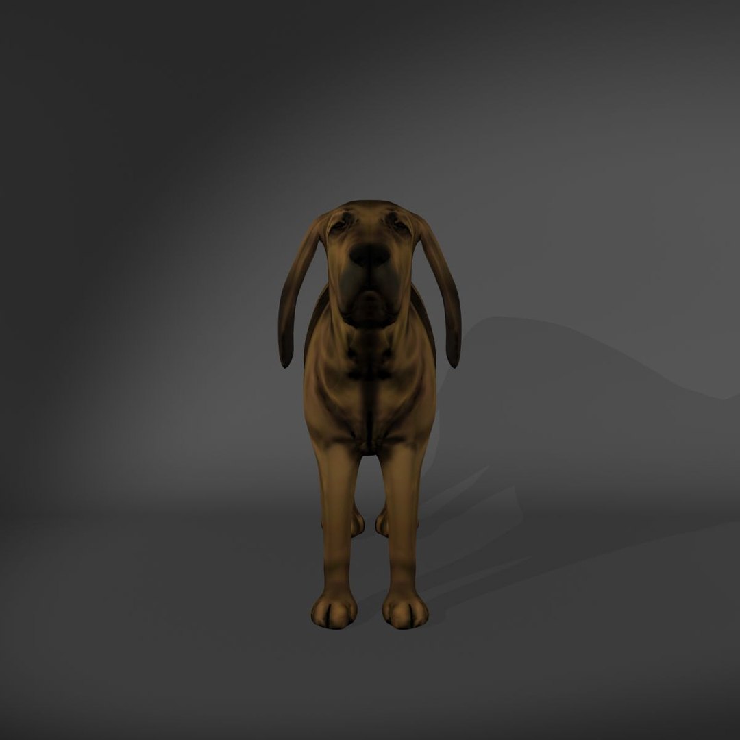 3d Model Hound Dog