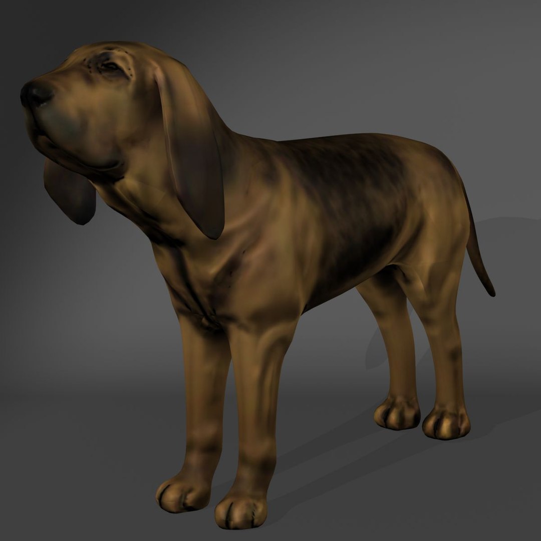 3d Model Hound Dog