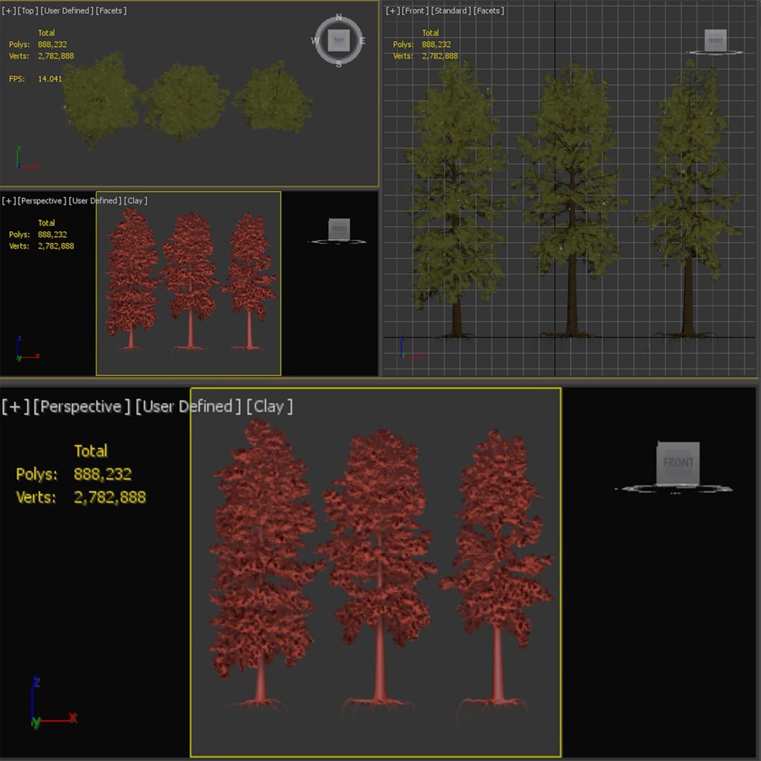 Pine Trees Collection Vol 102 3D Model - TurboSquid 1973712