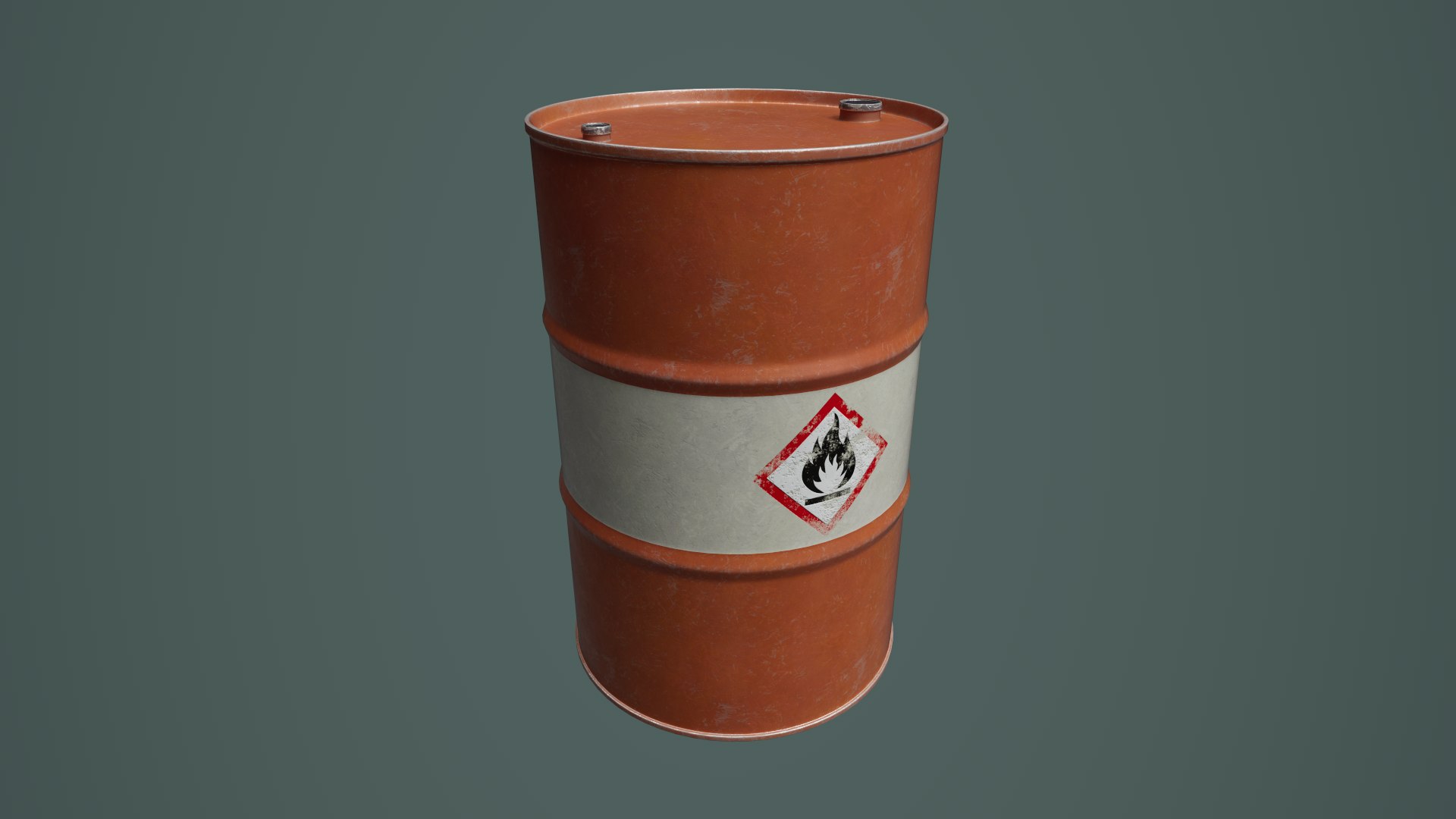 3D Oil Drum 01 - TurboSquid 2194015