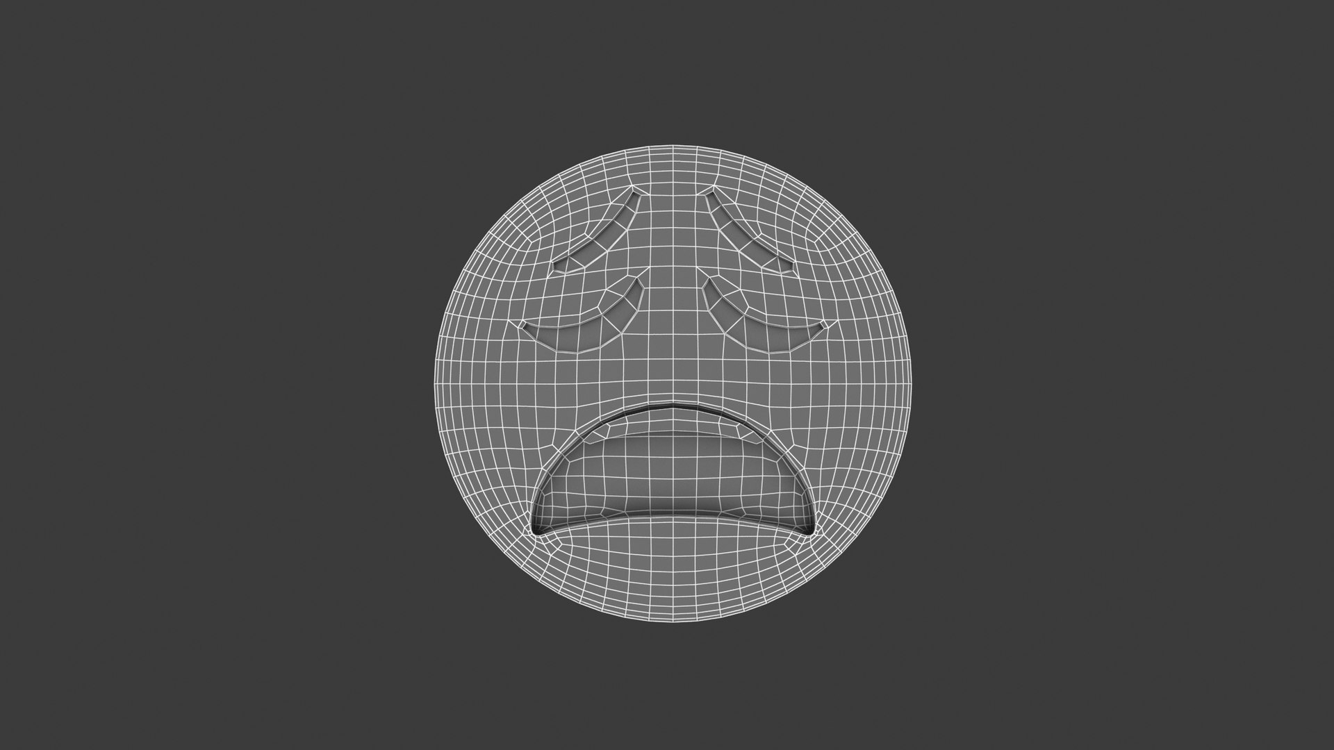 3D Apple Weary Face - TurboSquid 1778734