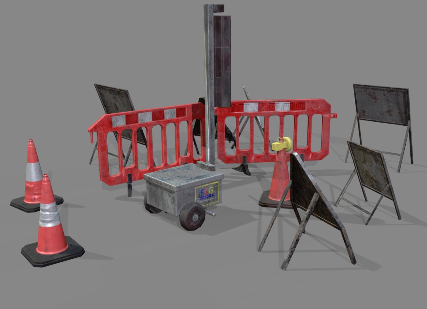 3D Traffic Sign Polys Sets - TurboSquid 1405957