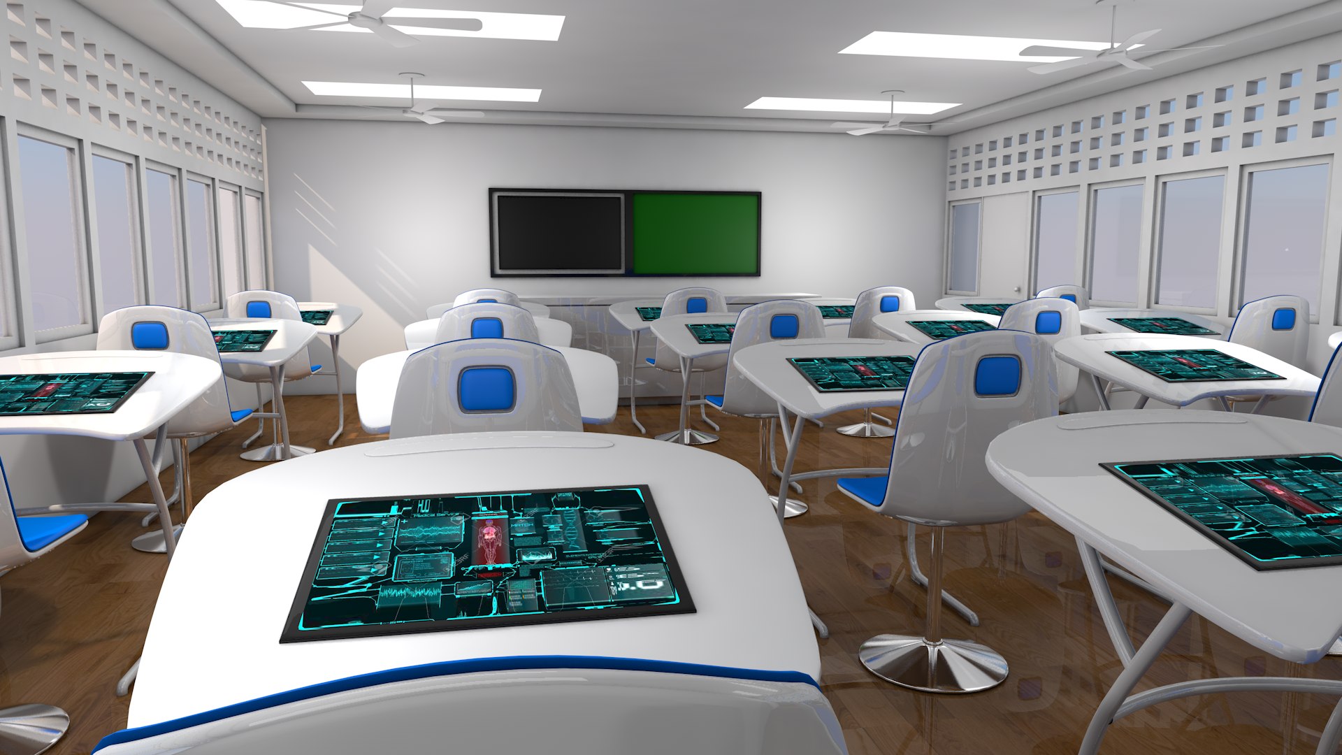 3D Classroom - TurboSquid 1839163