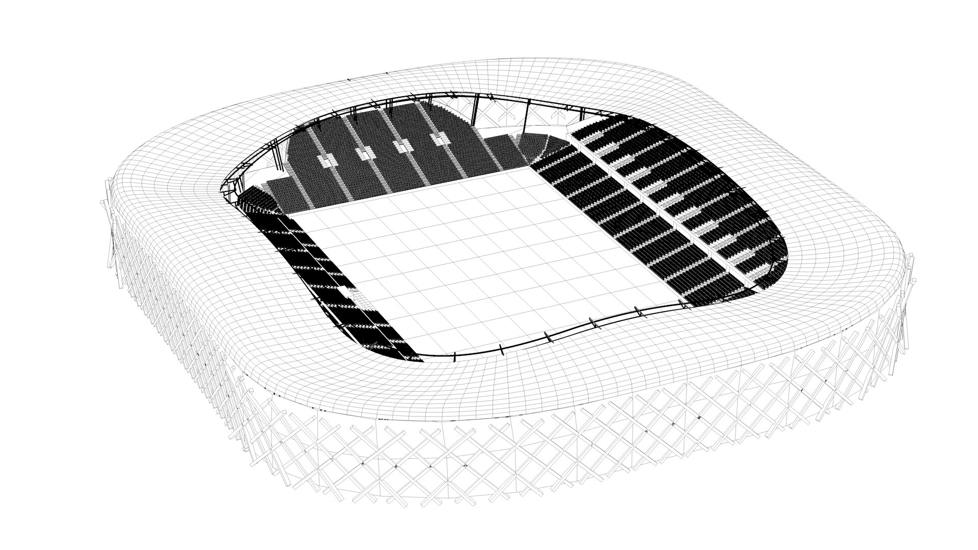 Stadium 3D Model - TurboSquid 2061653