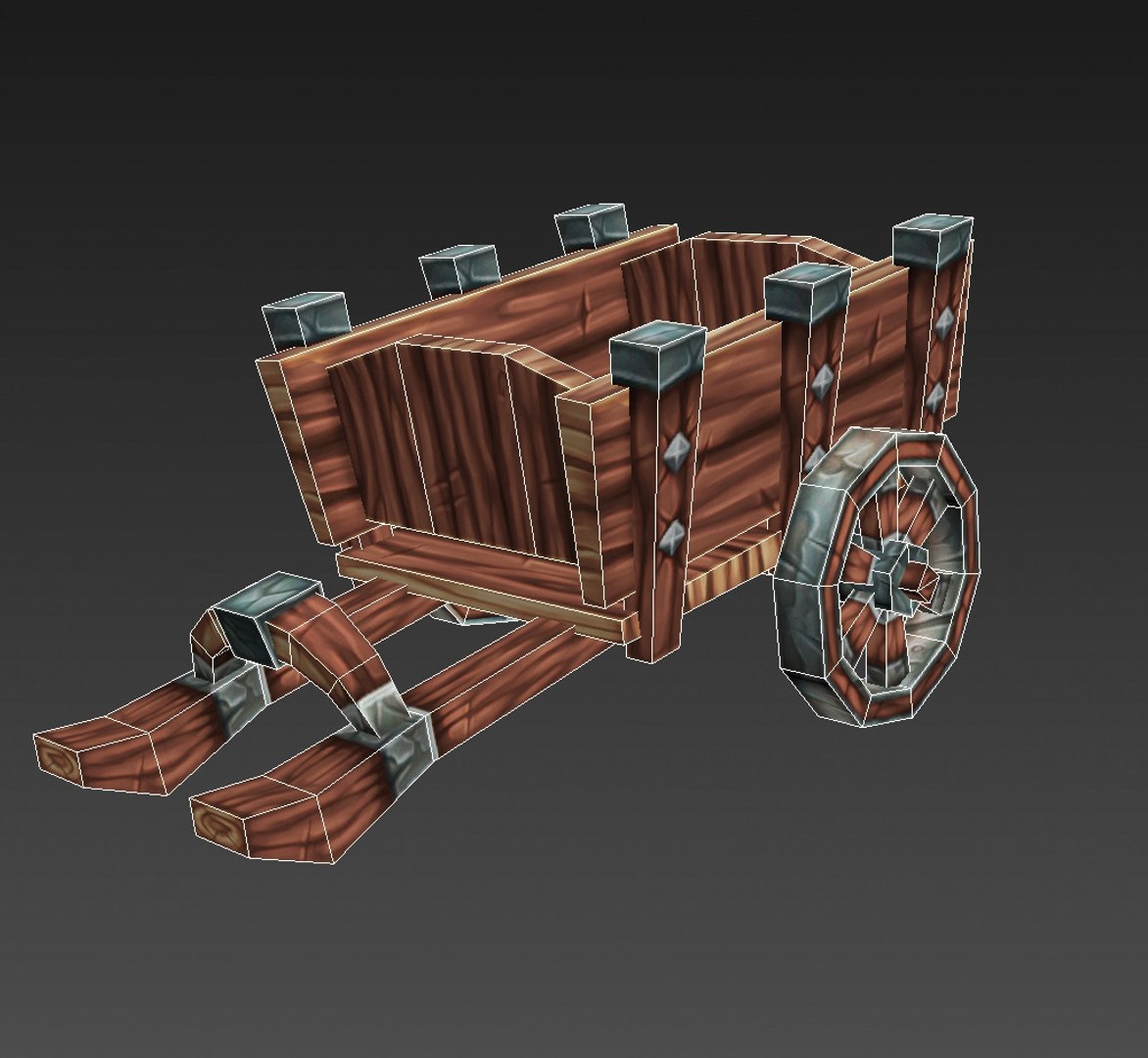3d model of cart