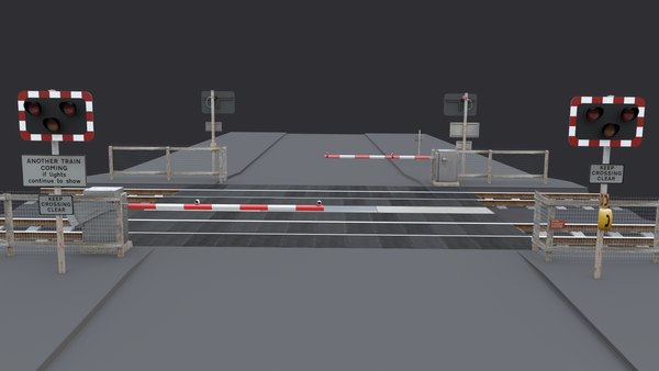 Railroad Crossing 3D Models for Download | TurboSquid