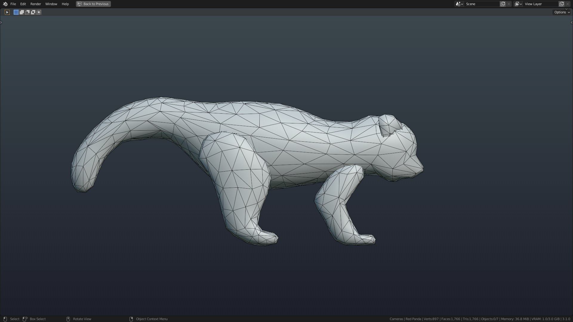 3D model Low Poly Red Panda Rigged With Realistic Texture - TurboSquid ...