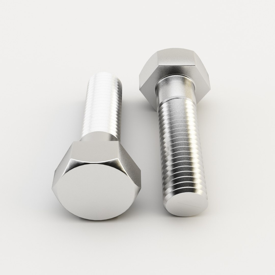 3d Screws Set Model