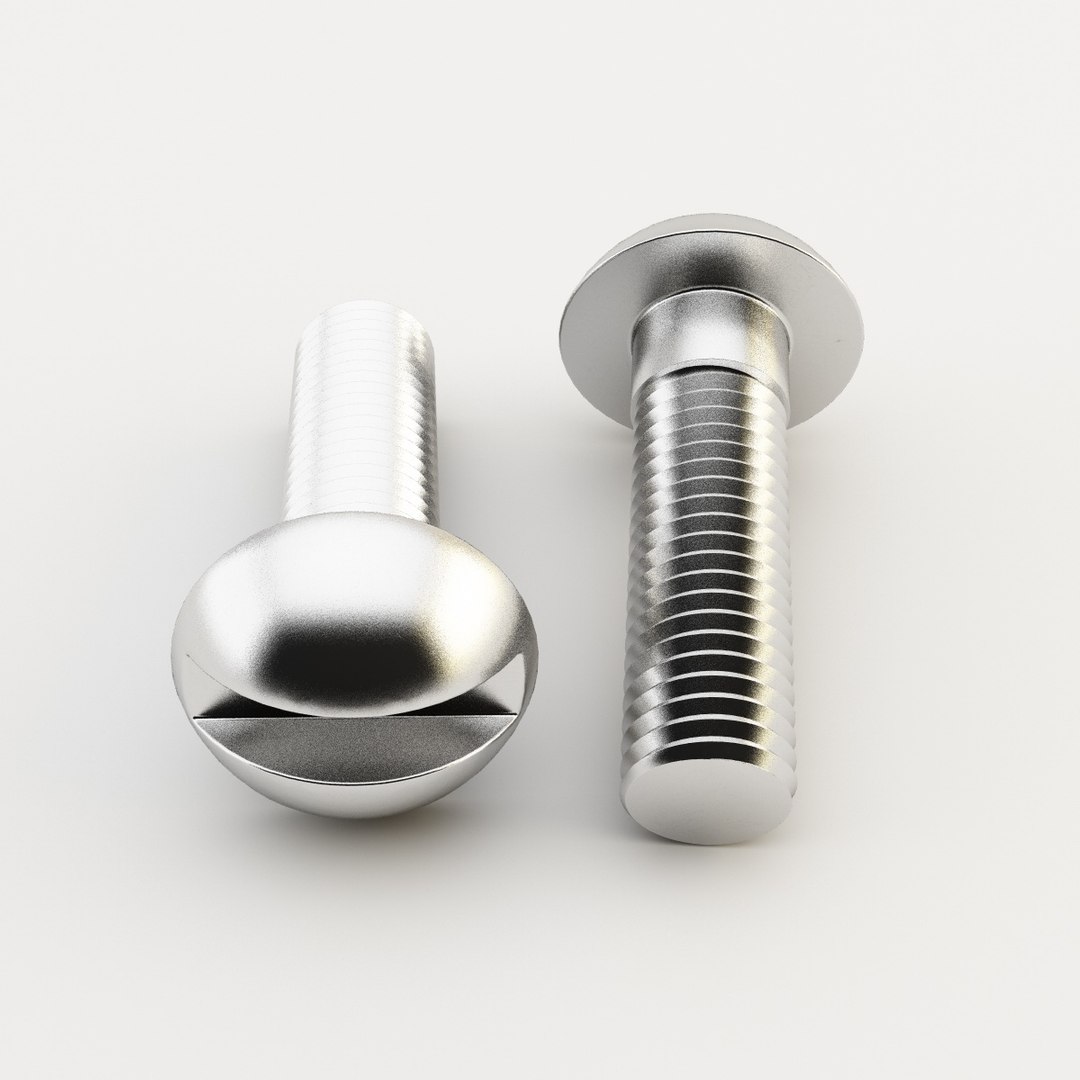 3d Screws Set Model