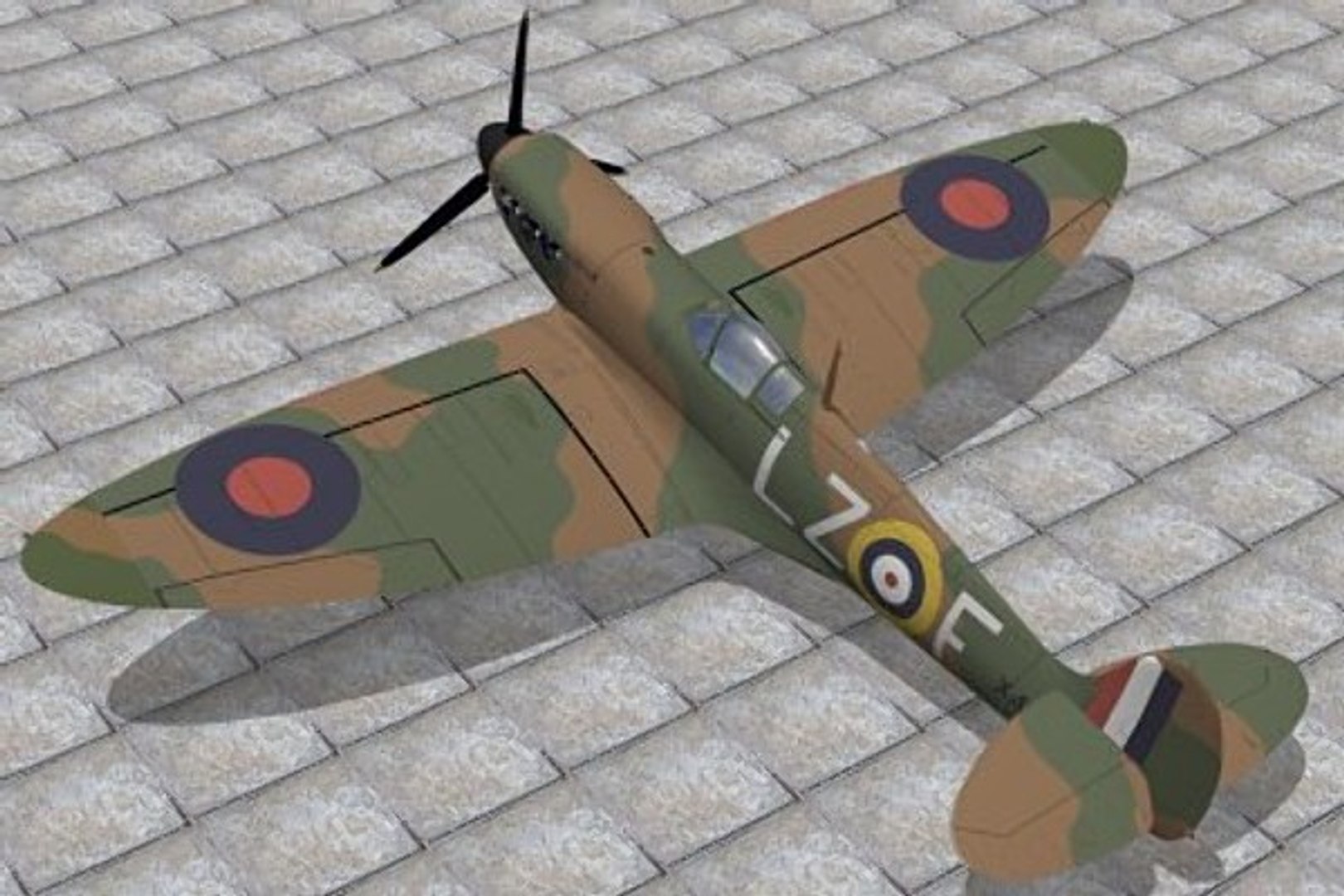 supermarine spitfire 3d 3ds
