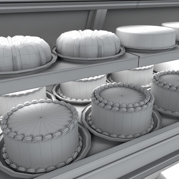 bakery case 3d 3ds