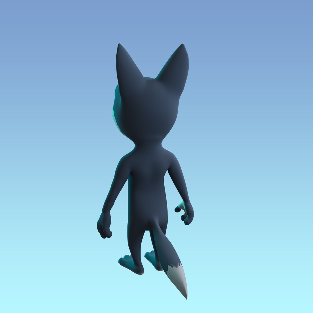 Stylized Young Wolf Rigged 3D Model - TurboSquid 2012483