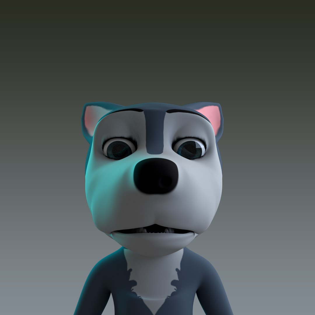 Stylized Young Wolf Rigged 3D Model - TurboSquid 2012483