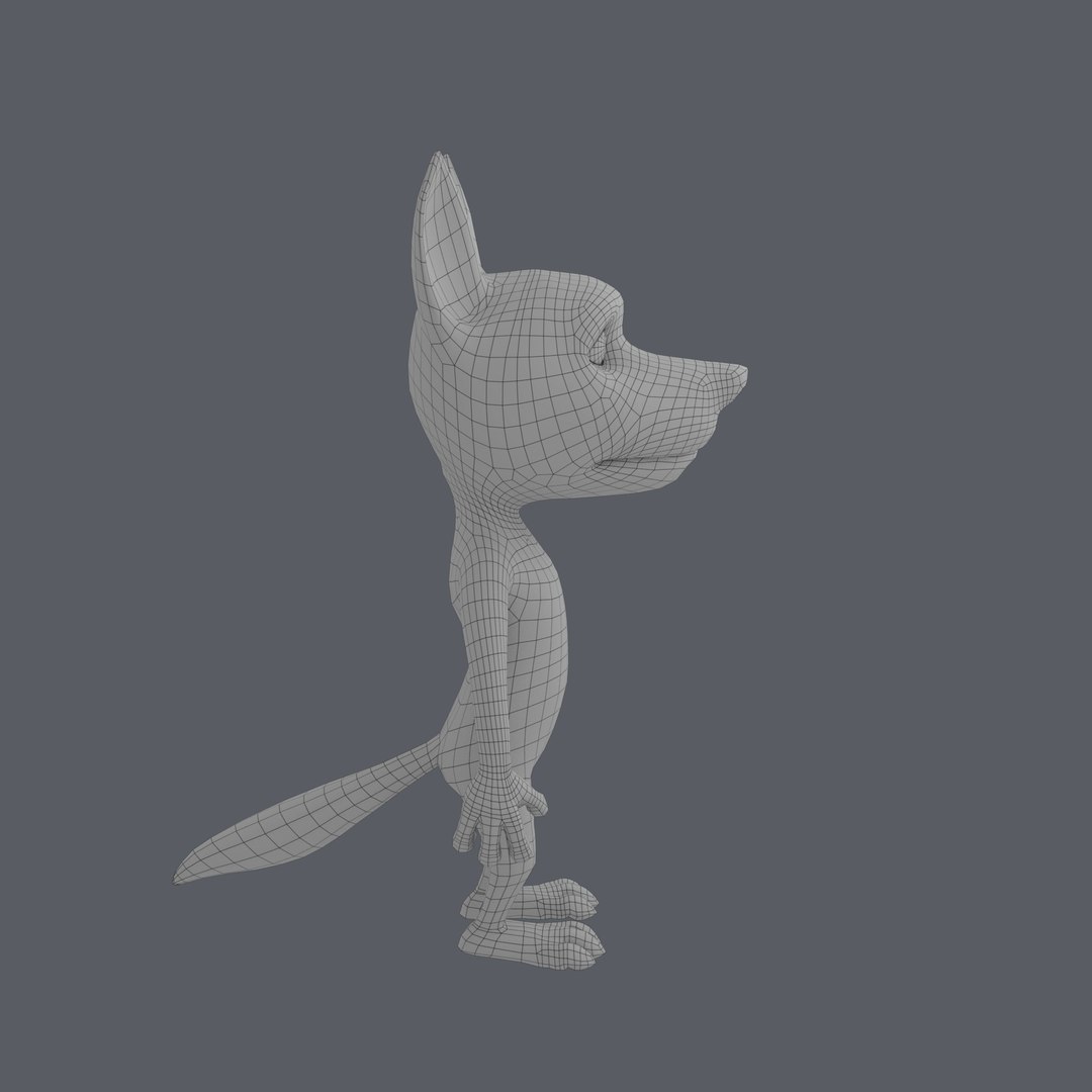 Stylized Young Wolf Rigged 3D Model - TurboSquid 2012483