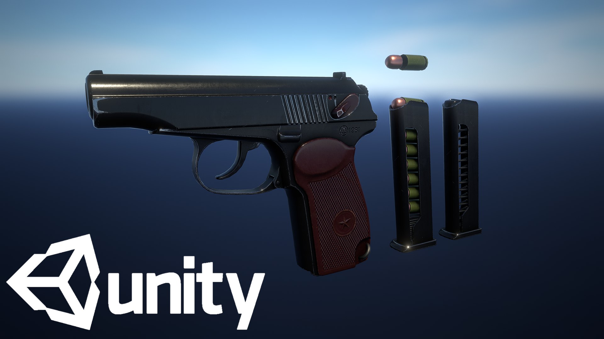 3d Makarov Pistol Model
