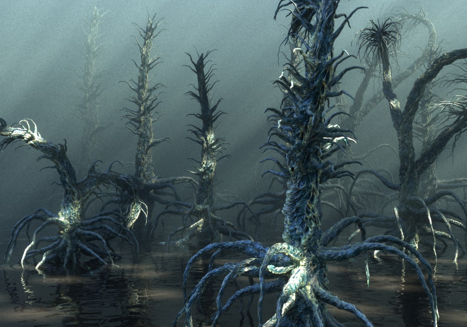 3D Model Alien Forest - TurboSquid 1948434