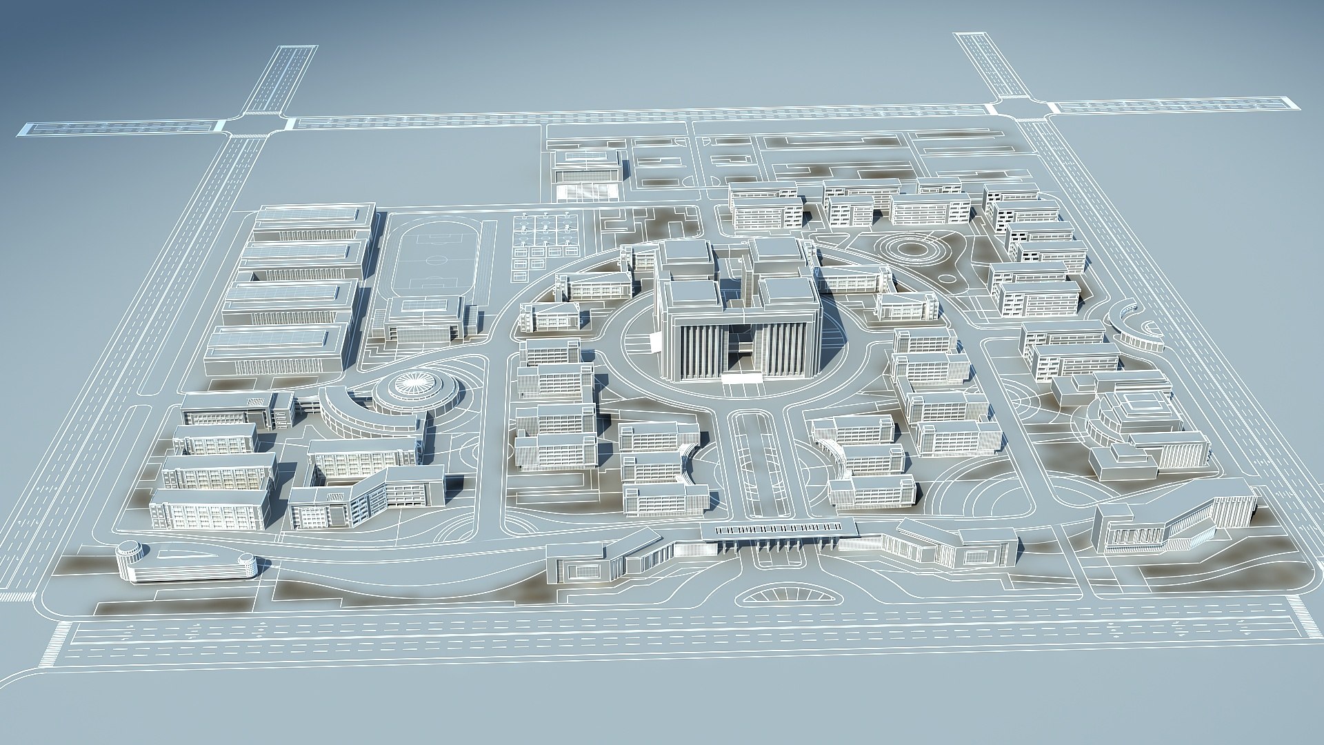 School 2 Model - TurboSquid 2128967