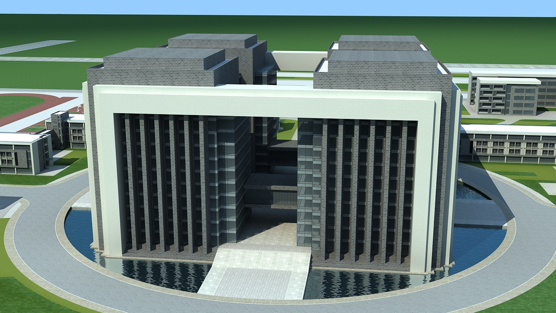 School 2 Model - TurboSquid 2128967