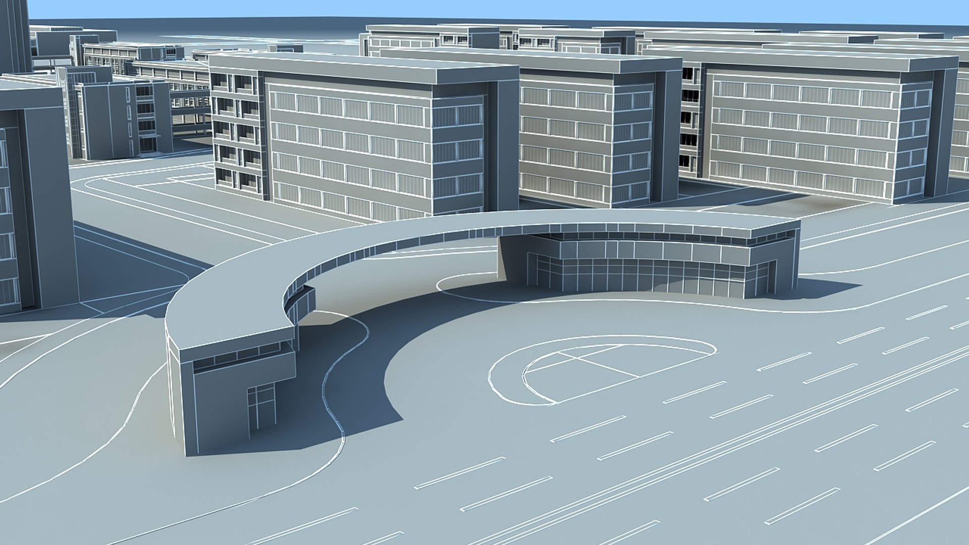 School 2 Model - TurboSquid 2128967