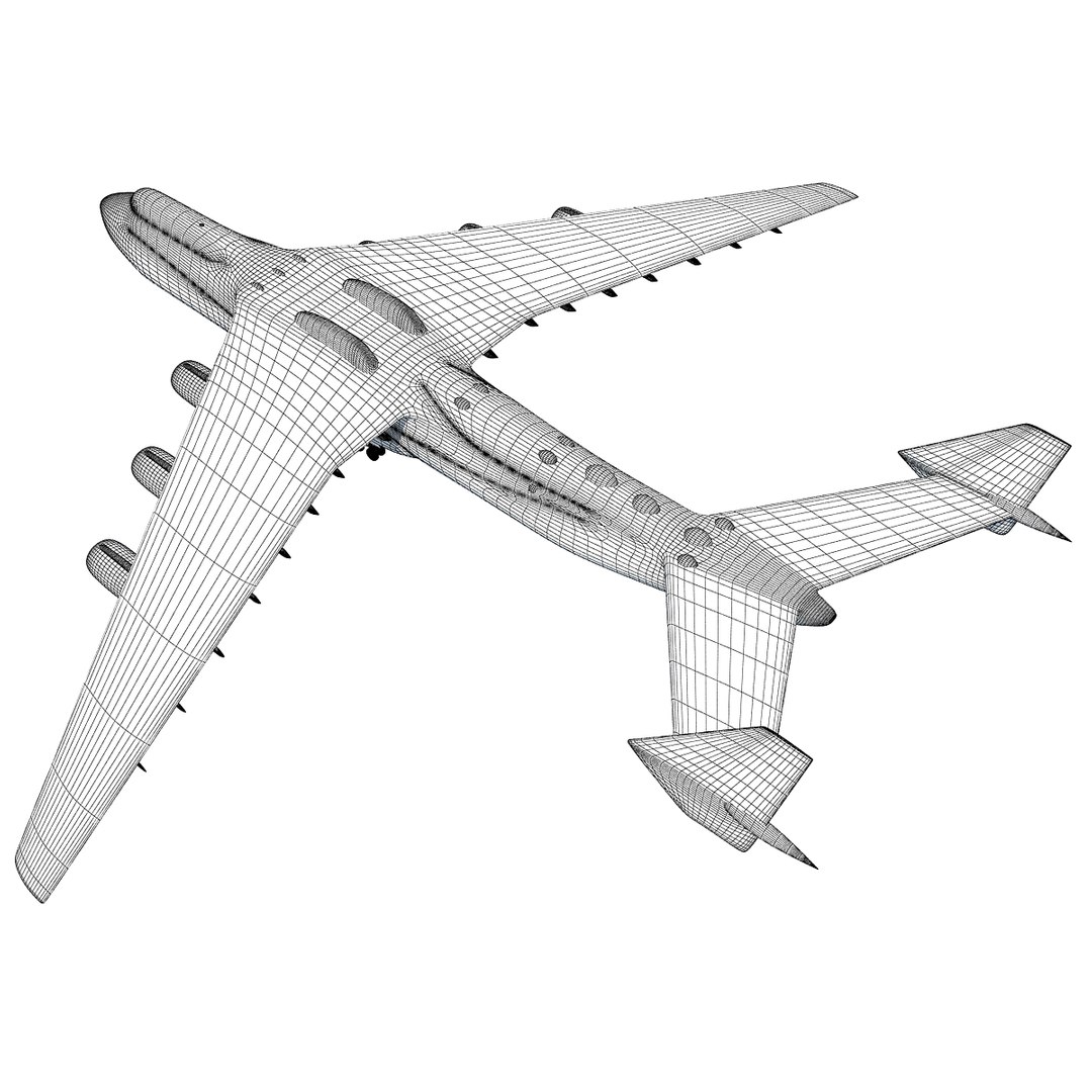 antonov an-225 mriya 3d model