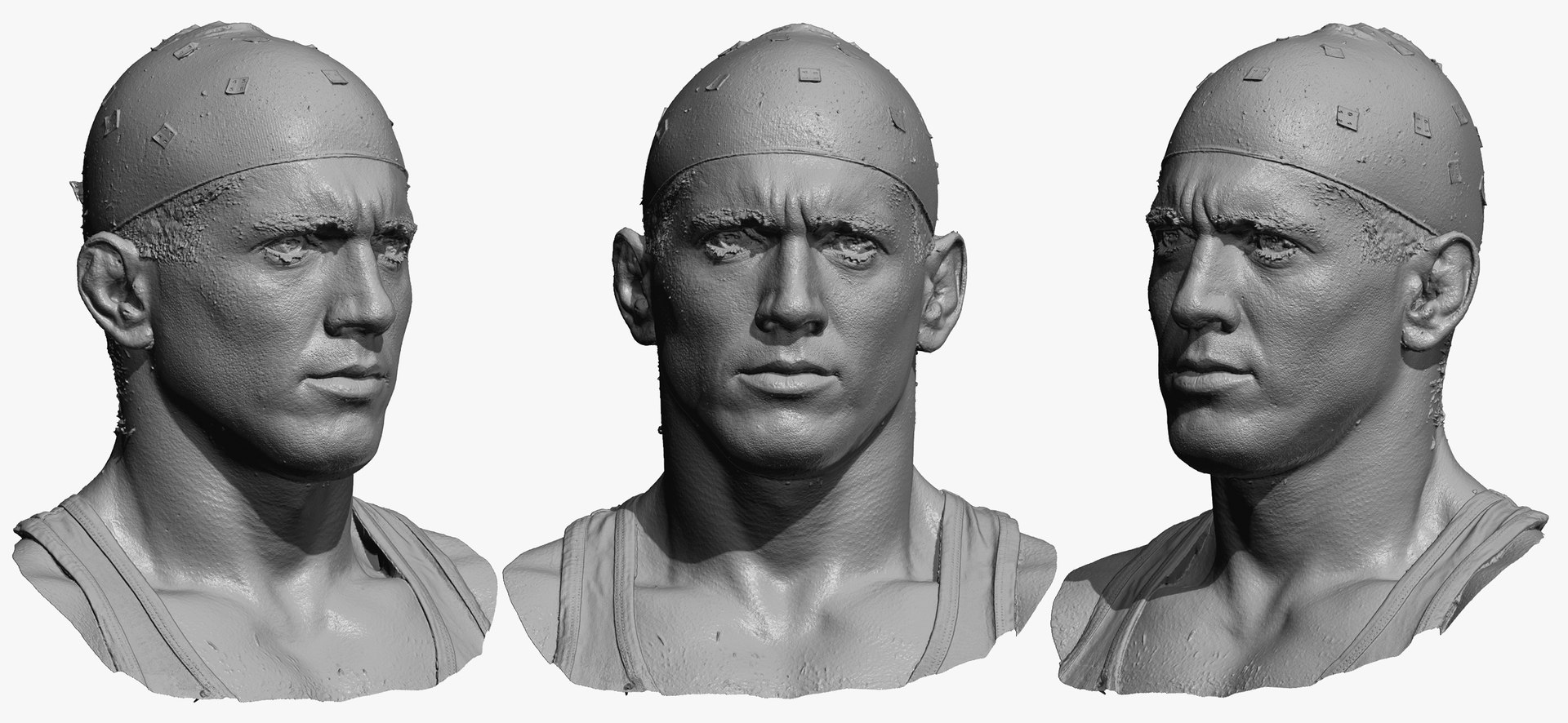 3D mike human head brow model - TurboSquid 1620350
