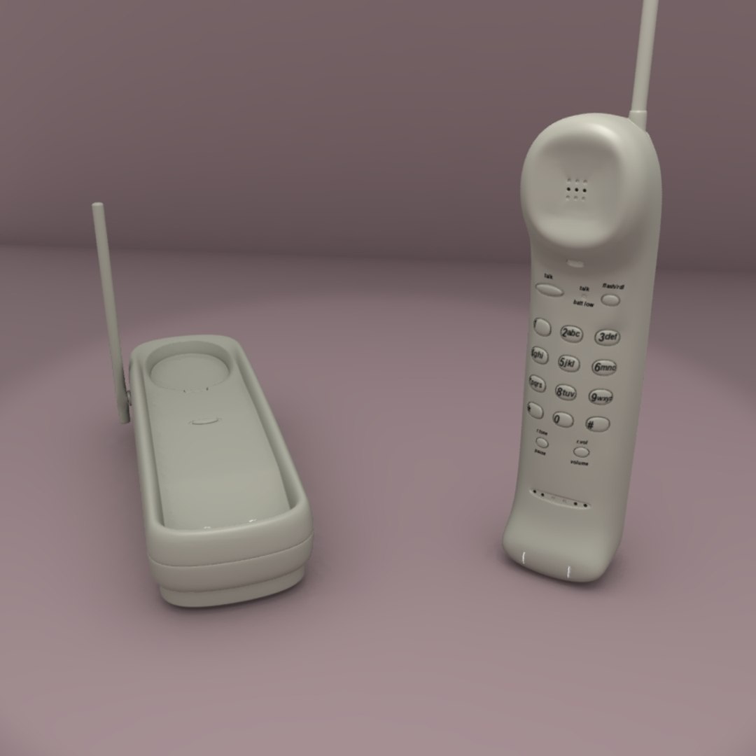 Cordless Phone 3d 3ds