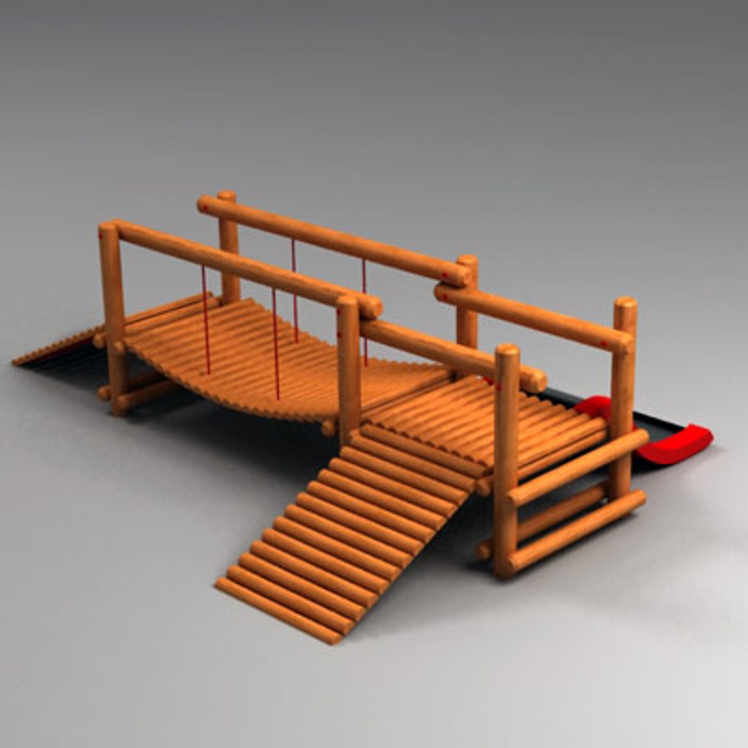 3d Bridge Playground Play Model