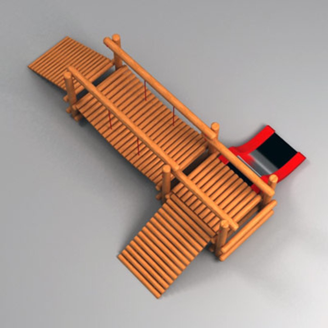 3d Bridge Playground Play Model