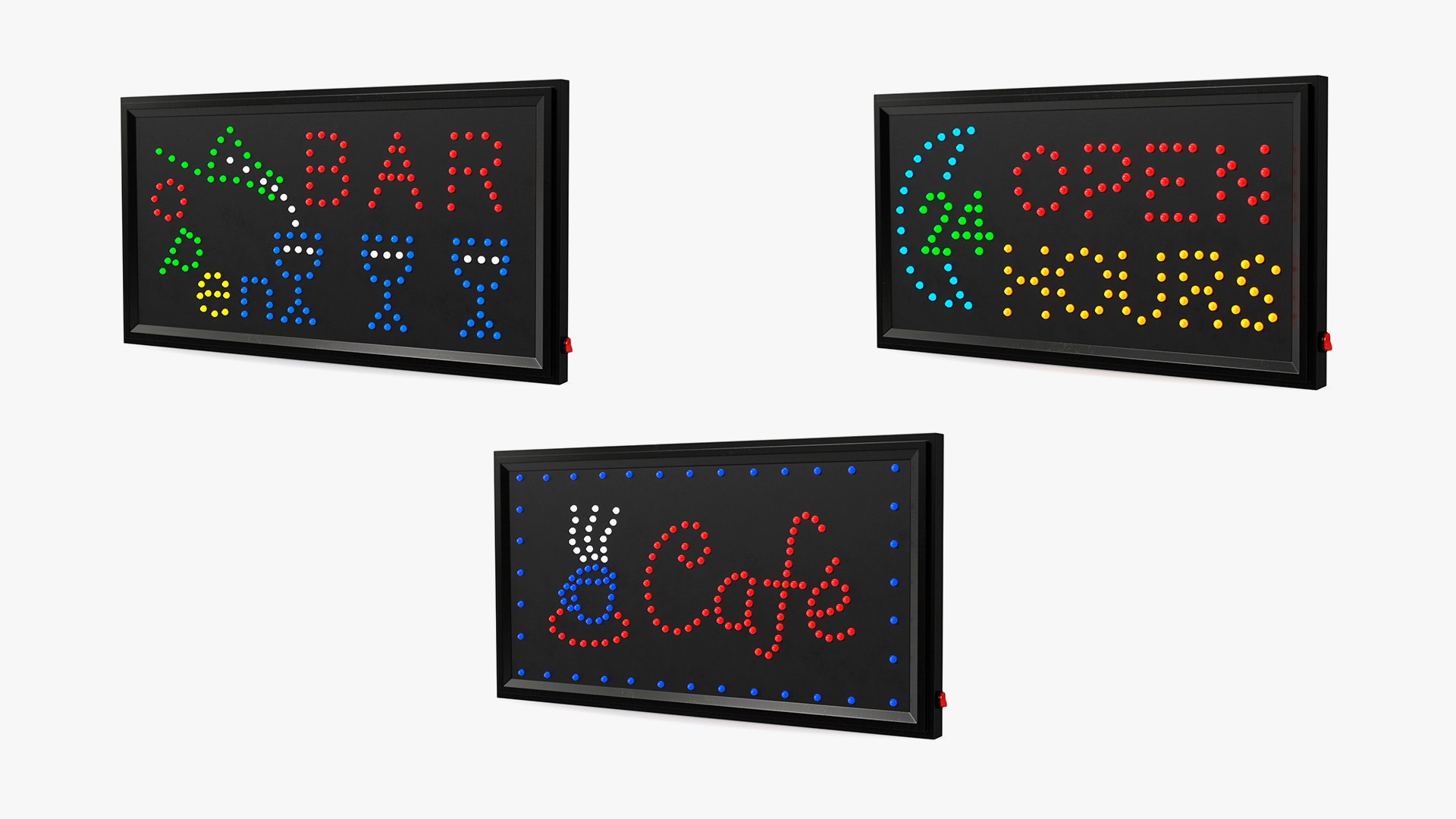 3D Light Sign Boards Collection 3 - TurboSquid 2122553