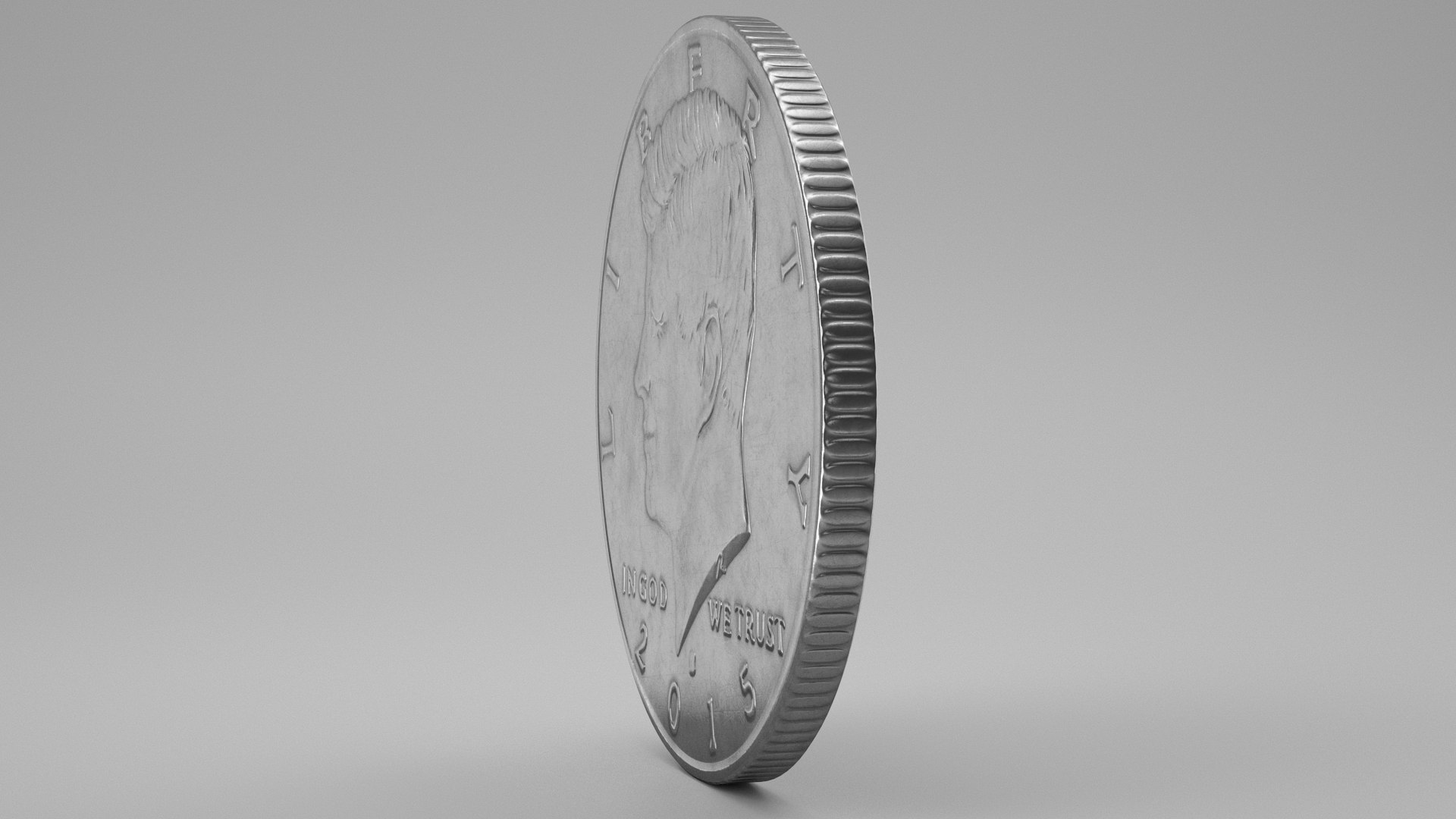 3D Half Dollar Pbr - TurboSquid 1700176