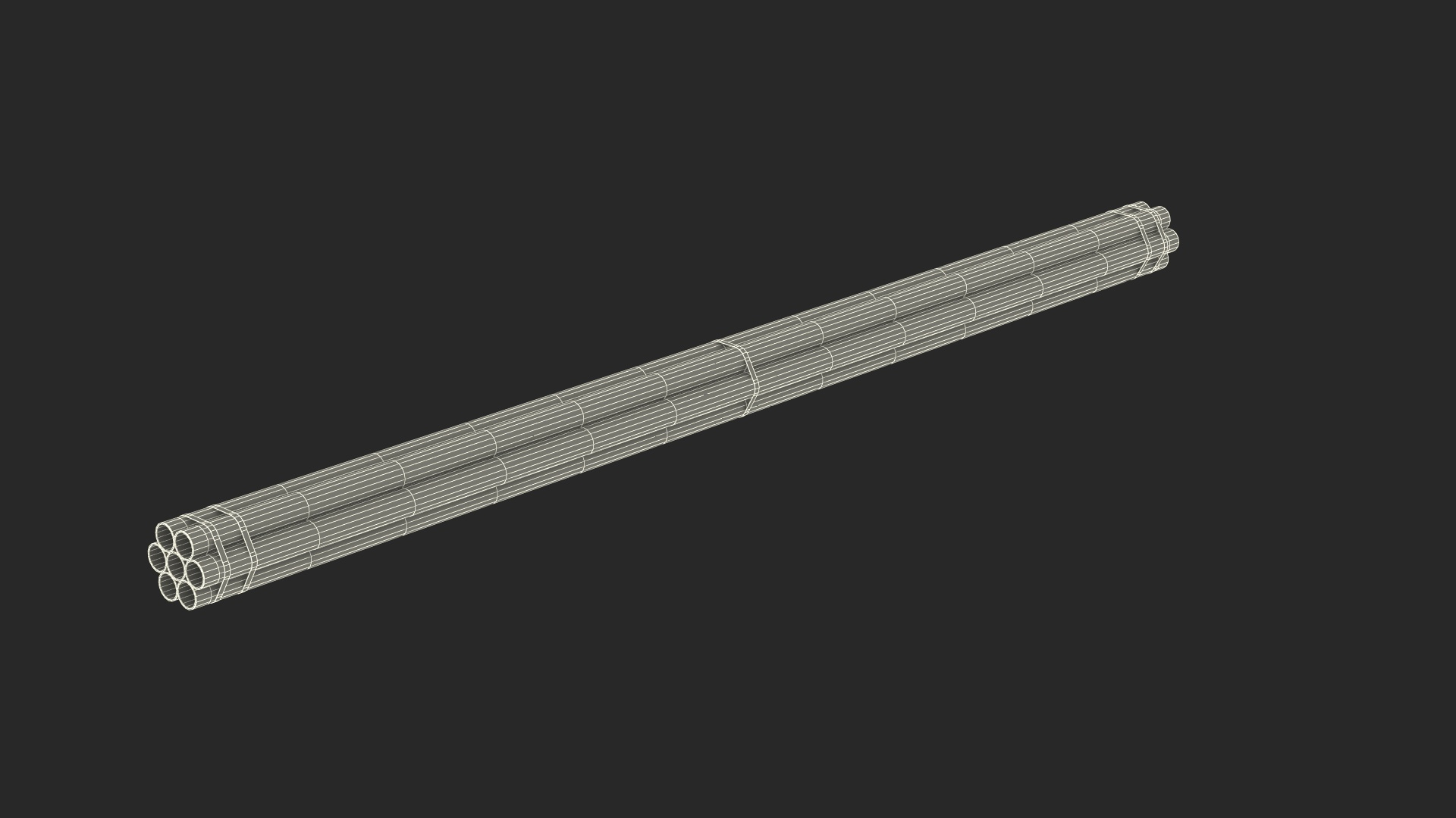 Thick Steel Pipes Bundle 6 Meters 3D Model - TurboSquid 2212193