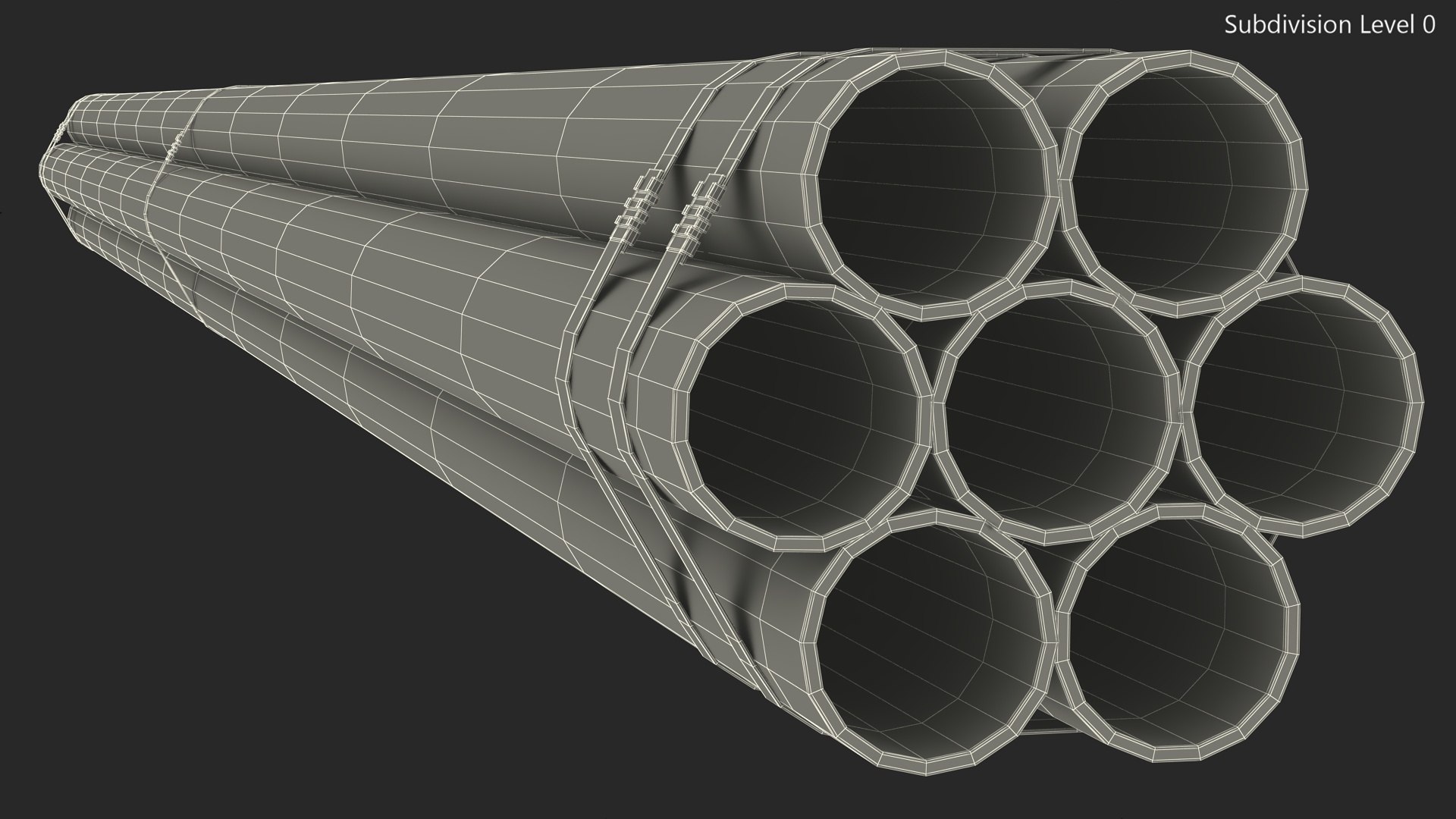 Thick Steel Pipes Bundle 6 Meters 3D Model - TurboSquid 2212193