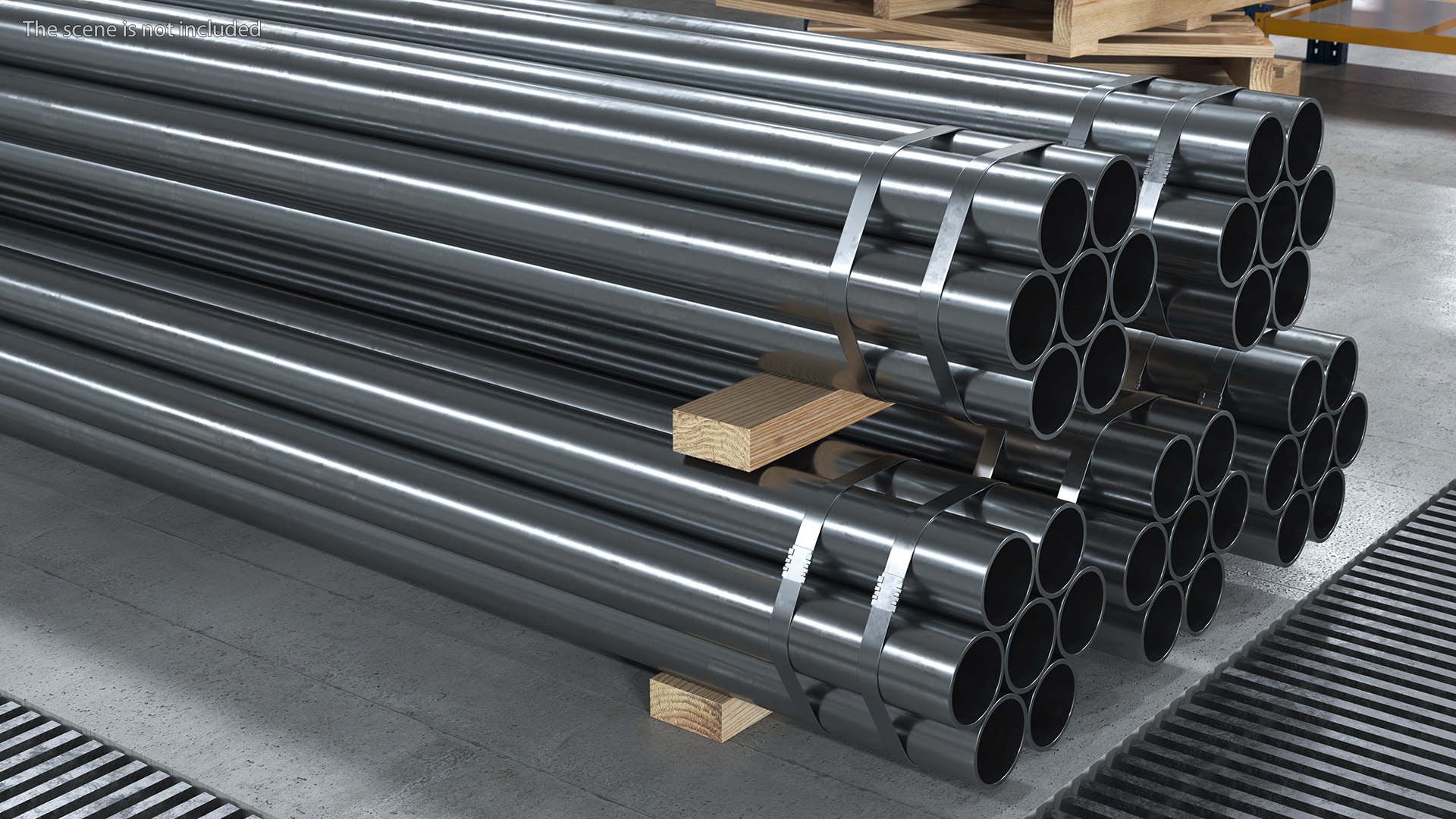 Thick Steel Pipes Bundle 6 Meters 3D Model - TurboSquid 2212193