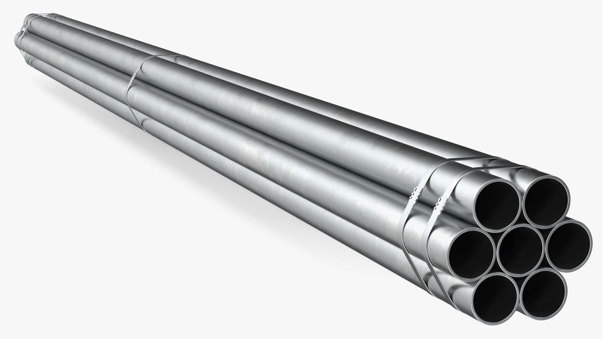Thick Steel Pipes Bundle 6 Meters 3D Model - TurboSquid 2212193