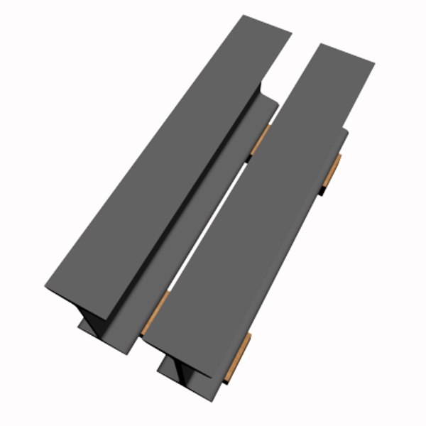 3d model of s8 standard beam steel