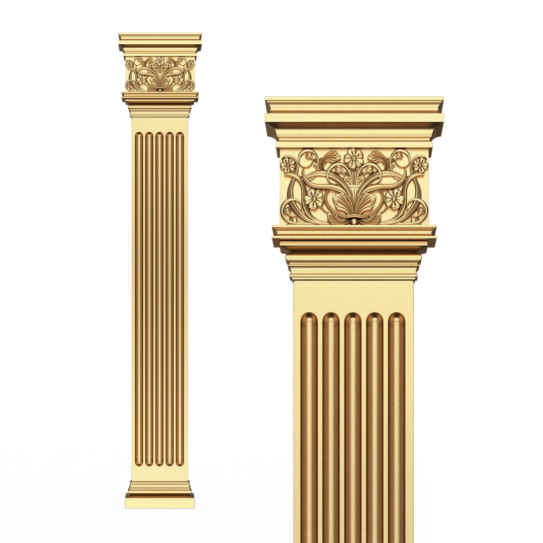 3D Column Capital 01201 - TurboSquid 2173379