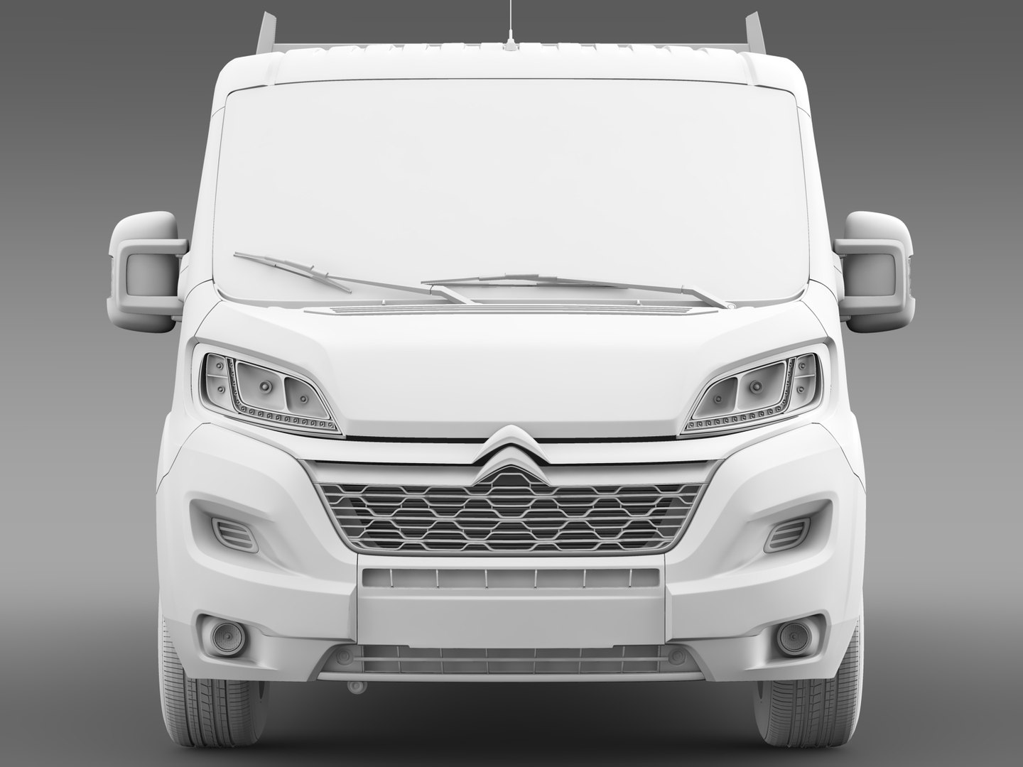 3d Citroen Relay Crew Cab Model
