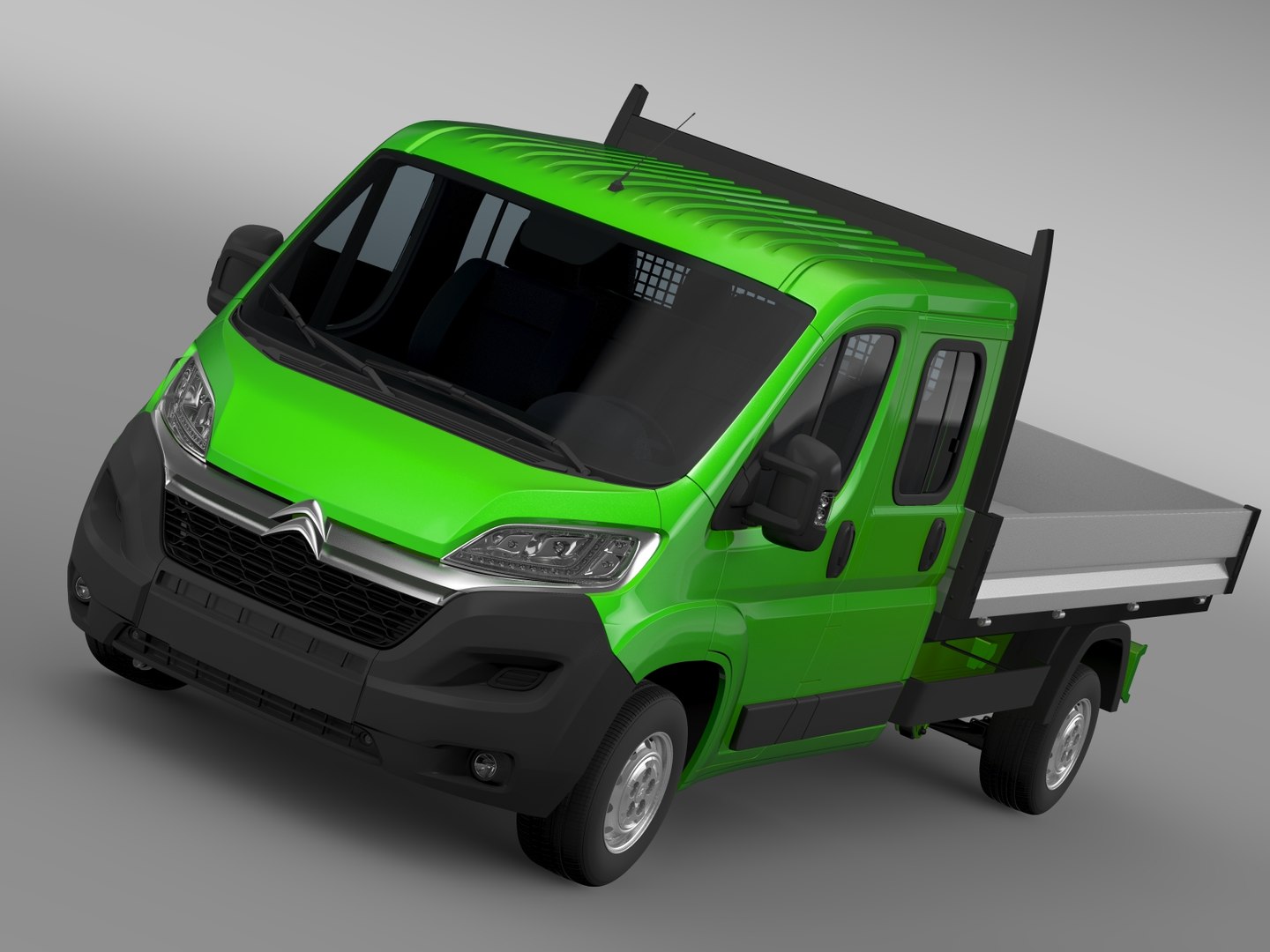 3d Citroen Relay Crew Cab Model