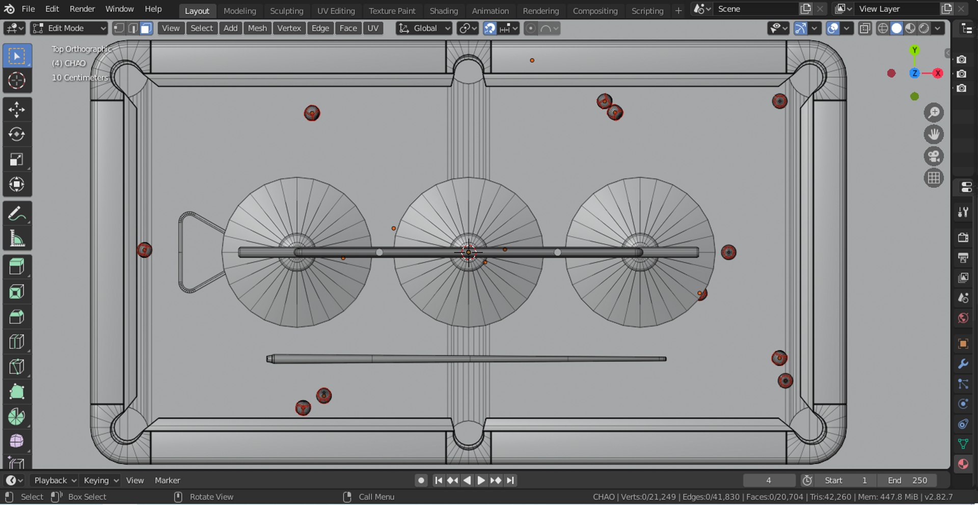3D pool table - TurboSquid 1529580