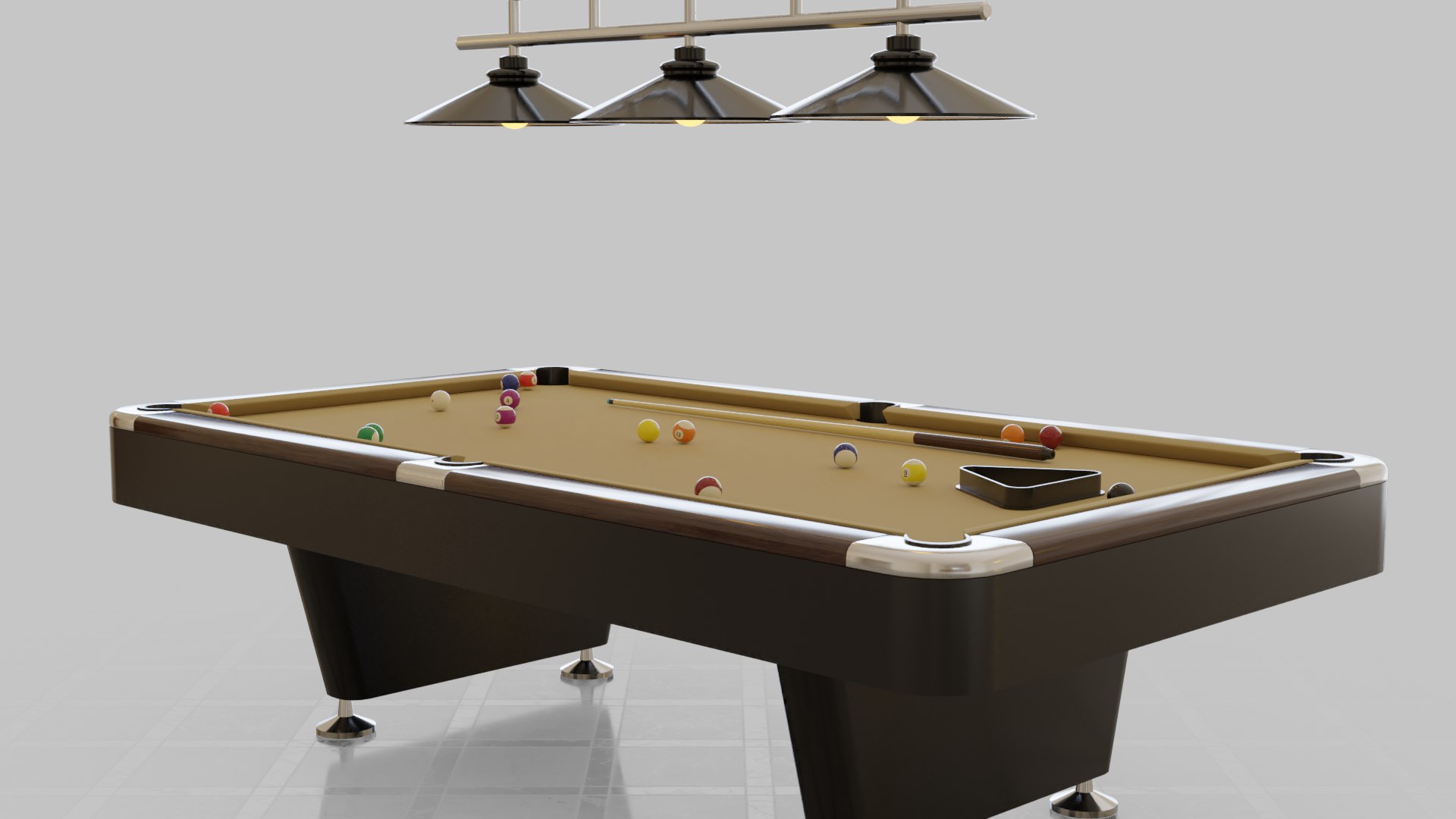 3D pool table - TurboSquid 1529580