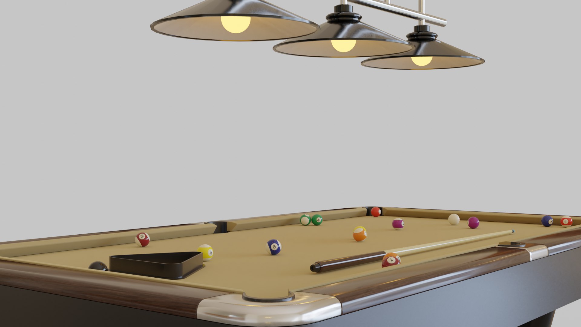 3D pool table - TurboSquid 1529580