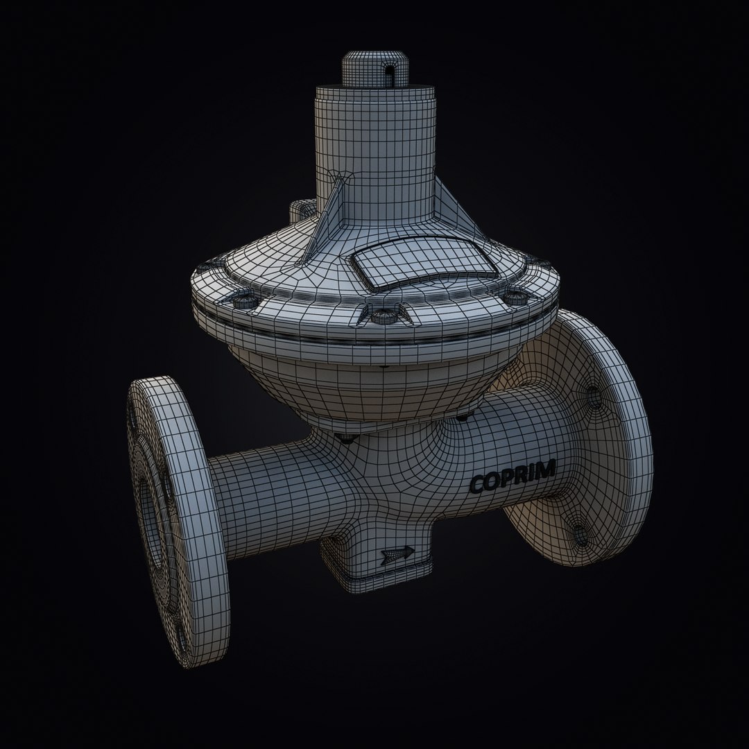 3d Model Gas Pressure Regulator