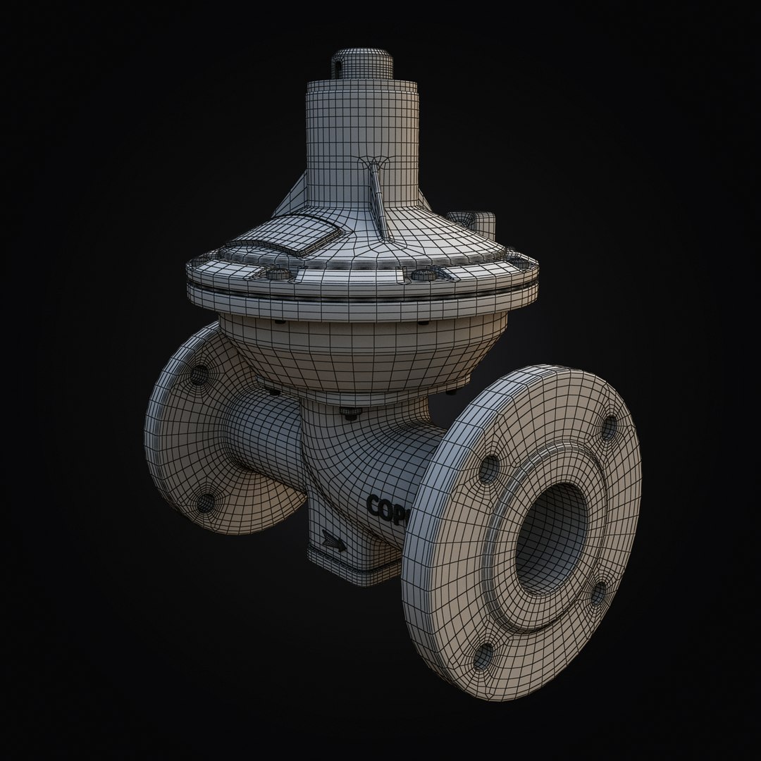 3d Model Gas Pressure Regulator