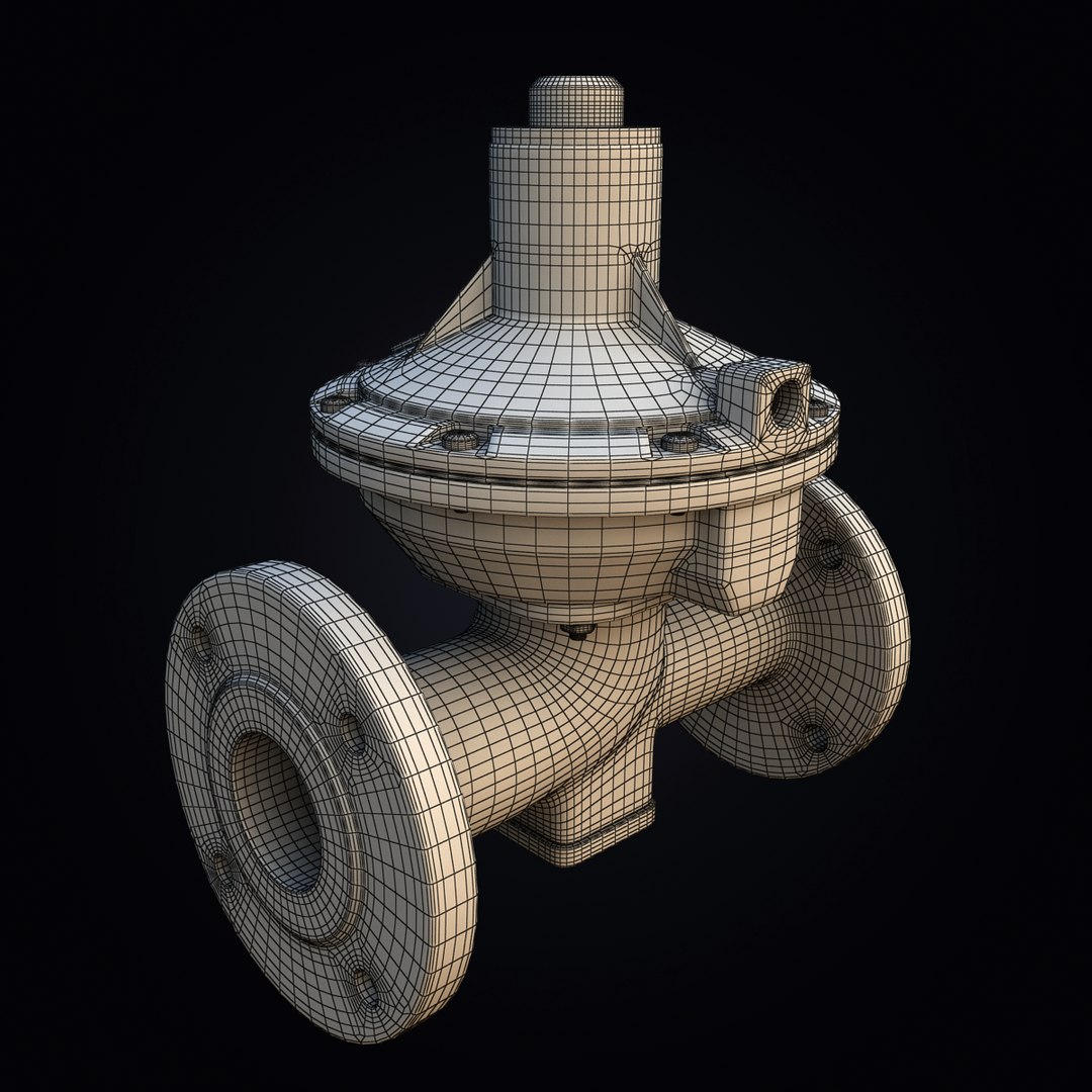 3d Model Gas Pressure Regulator