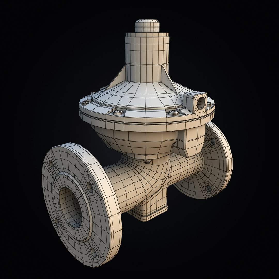 3d Model Gas Pressure Regulator