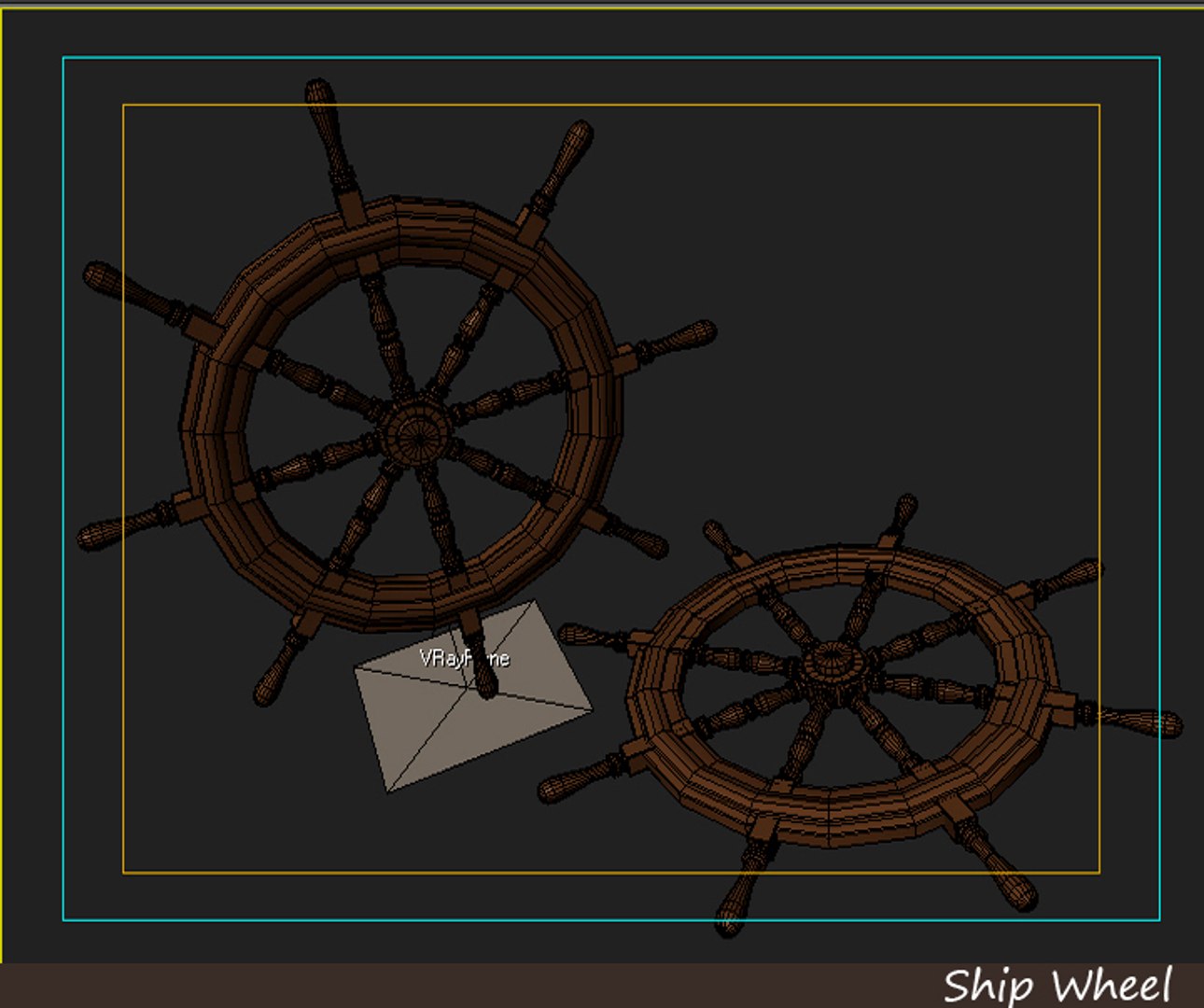 3d Model Ship Wheel