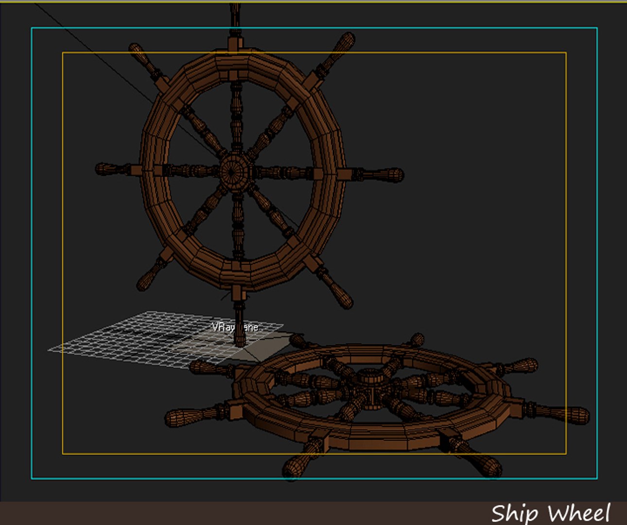 3d Model Ship Wheel