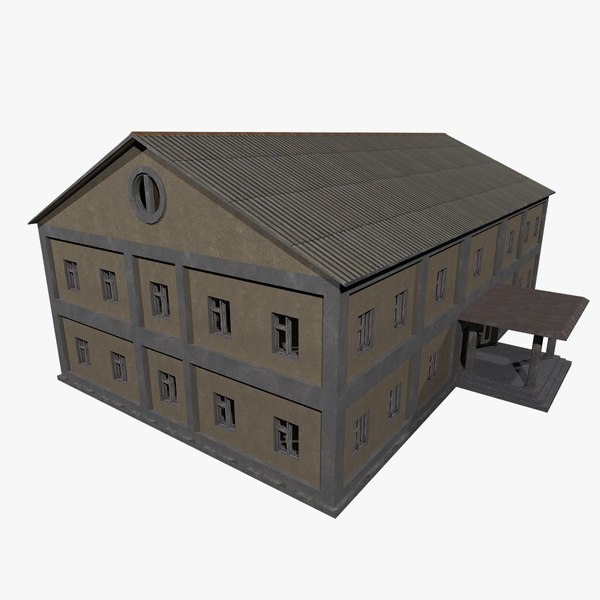 3d model of factory building