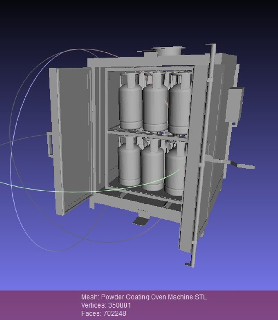 Powder Coating Oven Machine 3D - TurboSquid 1362316