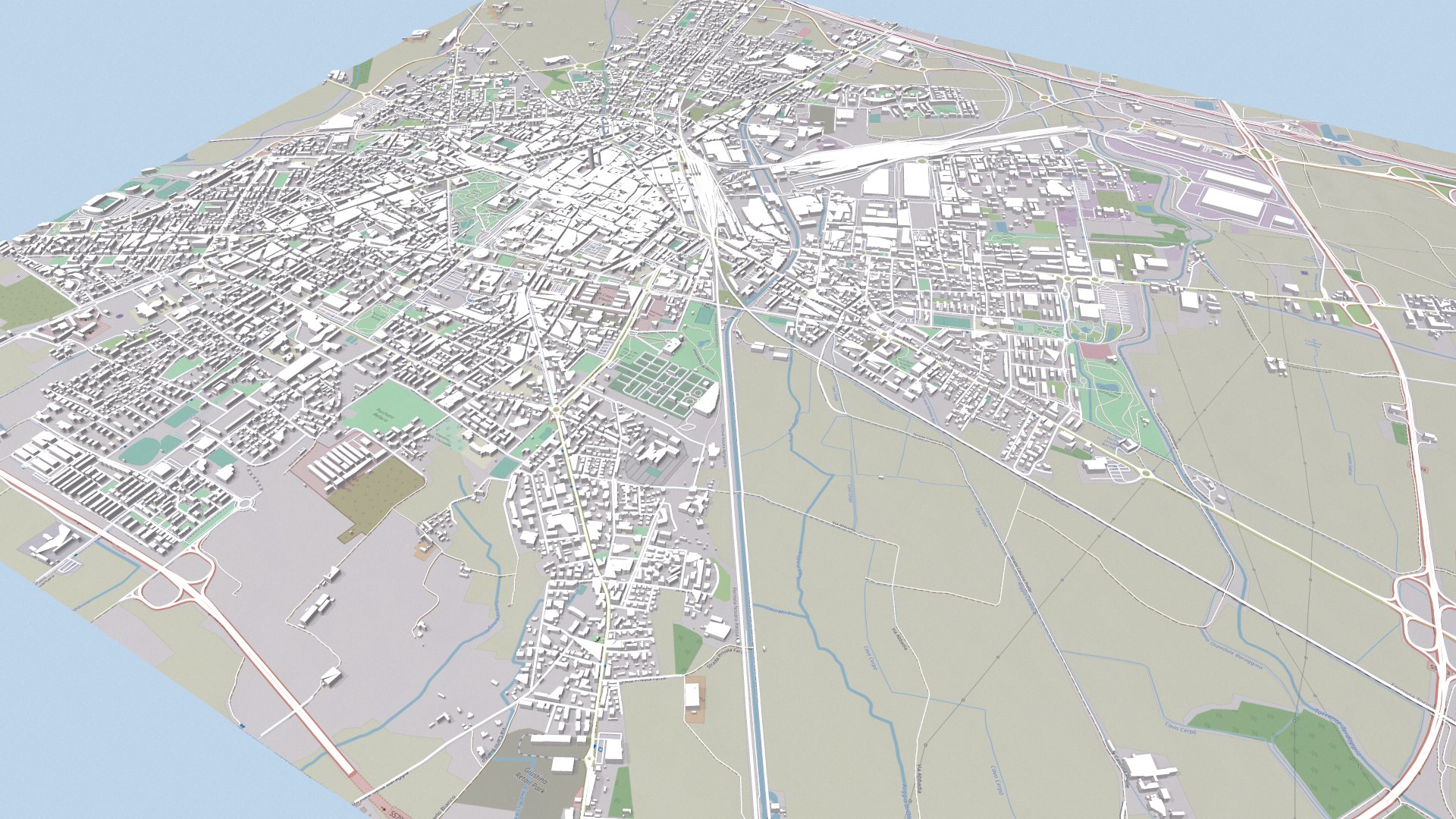 Cityscape Novara Italy 3D model - TurboSquid 2112115